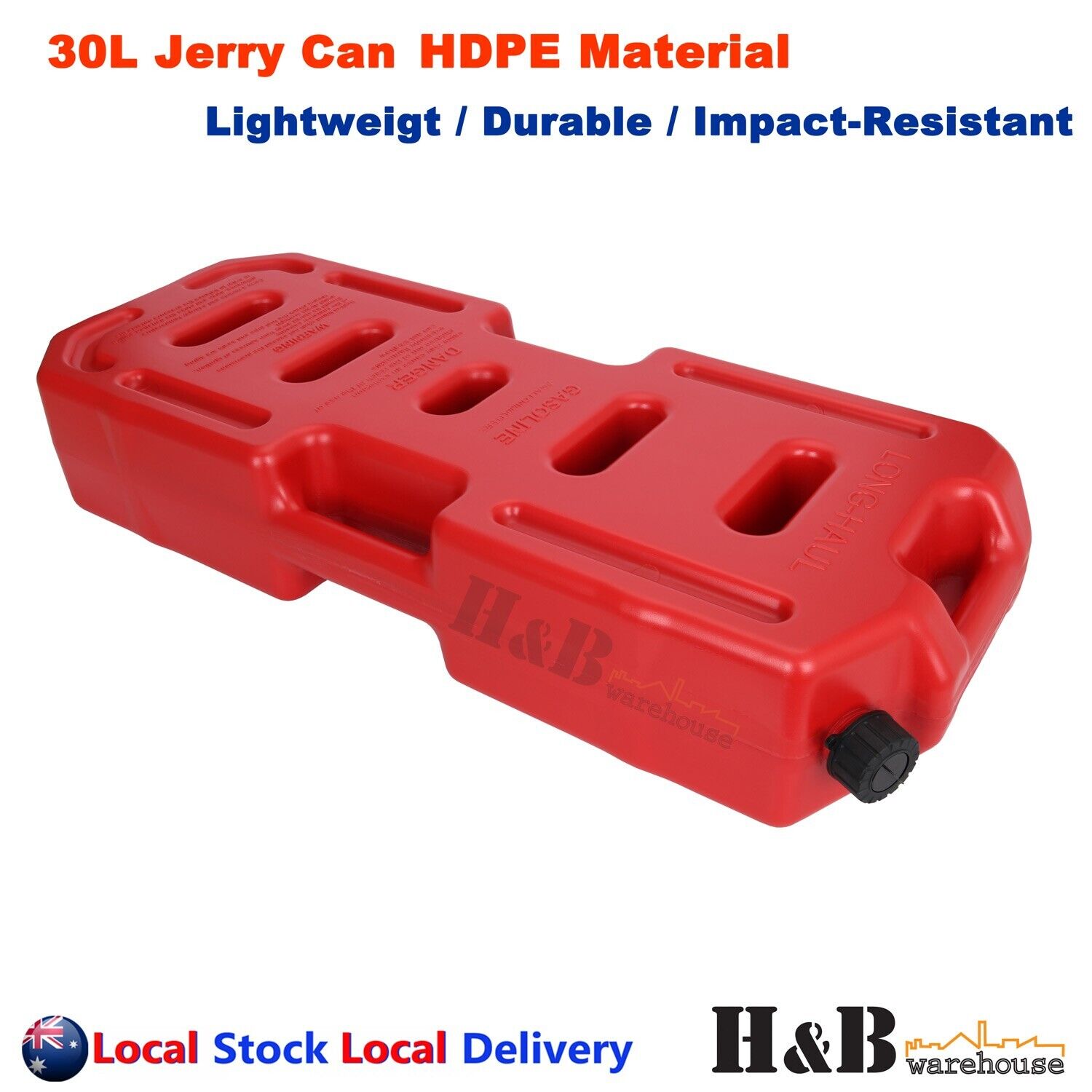 Heavy Duty 30L Jerry Can Fuel Petrol Container Spare Tank 4WD Off Road ...