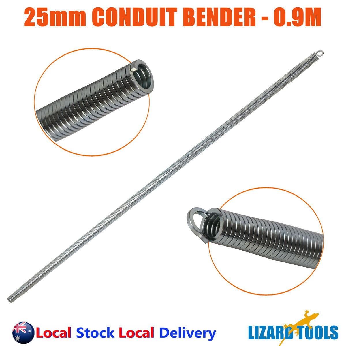 Trades Grade 25mm Electrical Conduit Bender Bending Spring Medium Duty ...