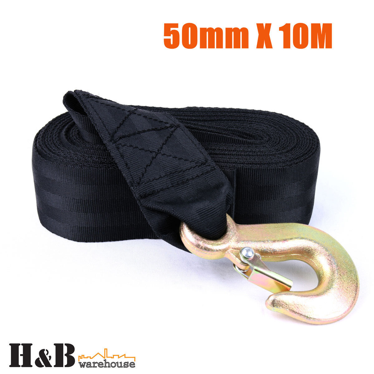 Boat Trailer Hand Winch Strap Replacement 10M x 50MM Up to 3200LBS – H ...
