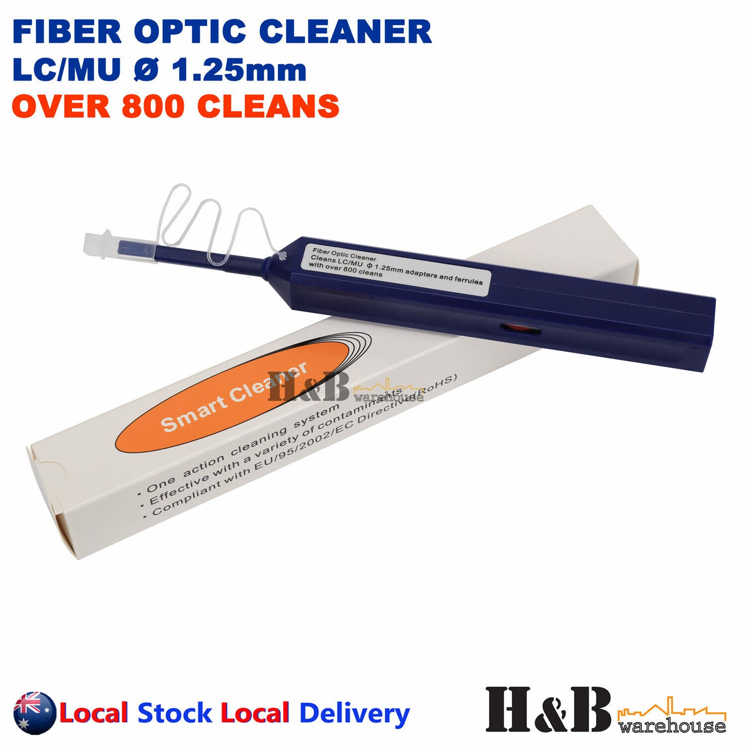 Fiber Cleaner Pen Fibre Optic Cleaning Tools LC MU 1.25mm 800 Cleans N ...