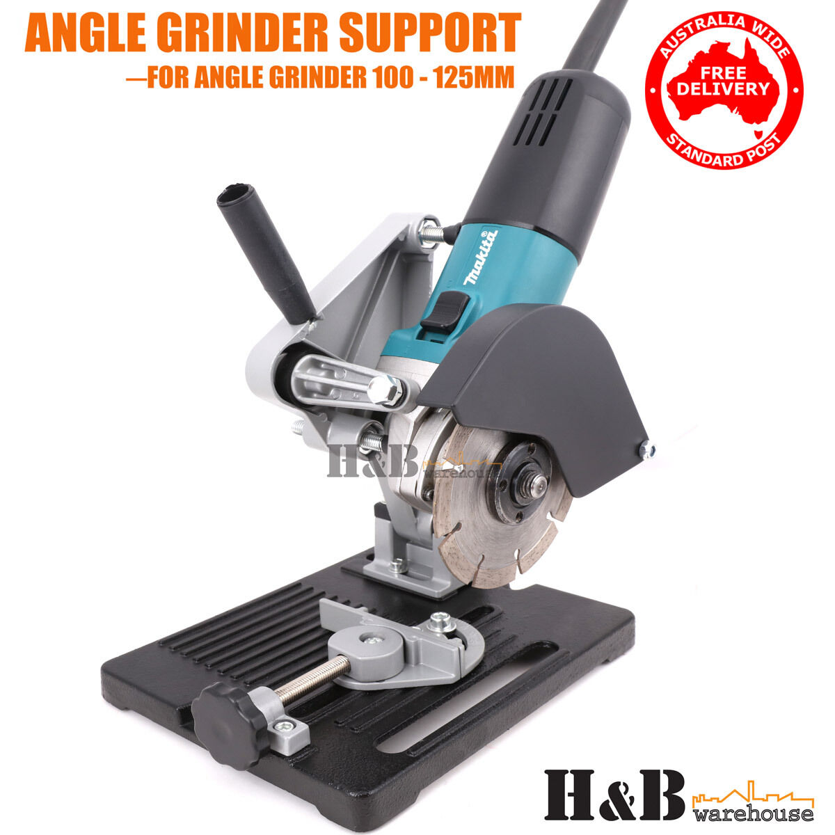 Angle Grinder Stand Grinder Holder Cutter Support Cast Iron base 100-1 ...