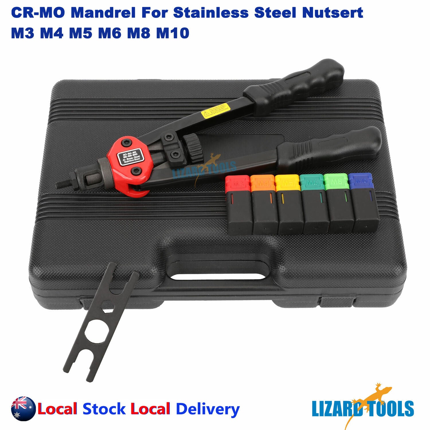 Nutsert Tool Kit Rivnut Rivet Nut Gun Mandrels – H&B Warehouse