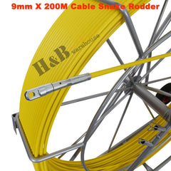 9mm 200M Traceable Cable Duct Rodder Snake Copper trace Wire Telstra N ...