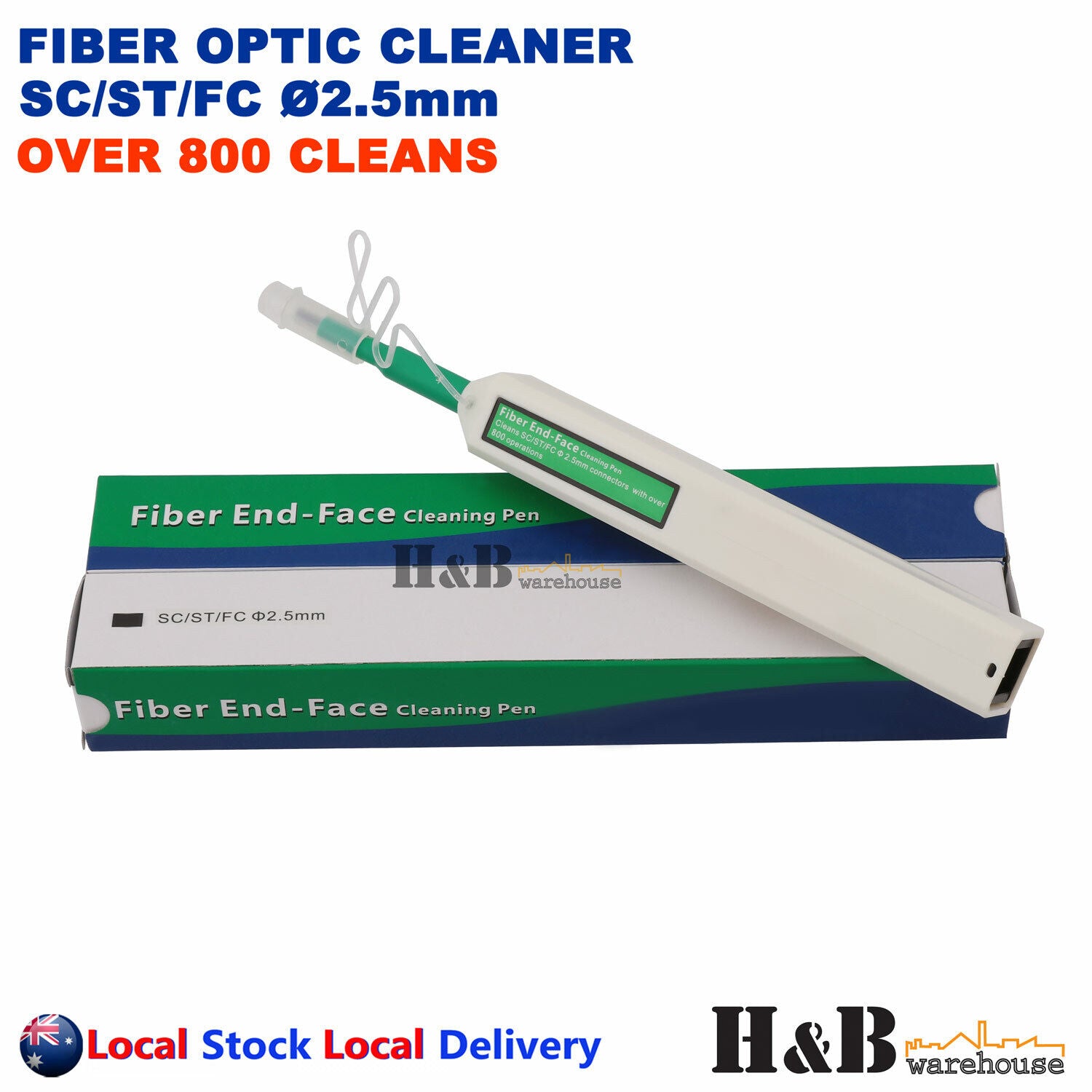 One Click Fiber Optic Cleaner Pen Cleaning Tools SC ST FC 2.5mm 800 Cl ...