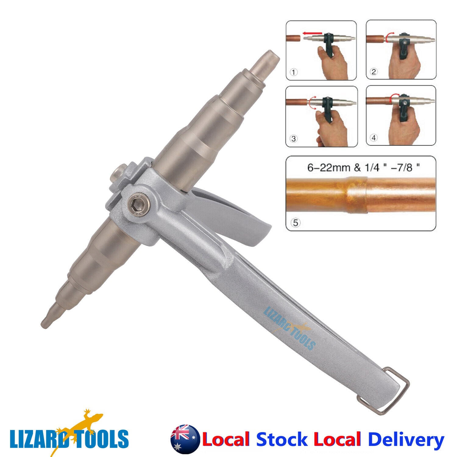 Genuine 7 in 1 Tube Pipe Expander Copper Refrigeration AC Tools 1/4"-7 ...