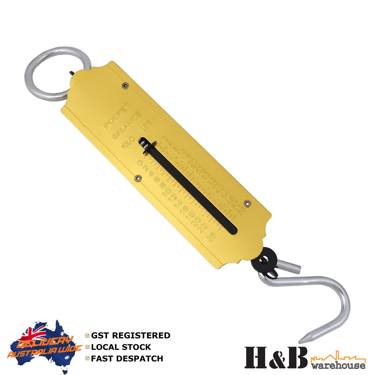 25Kg Steel Spring Balance Weighing hanging Scale Pocket Scales – H&B Warehouse
