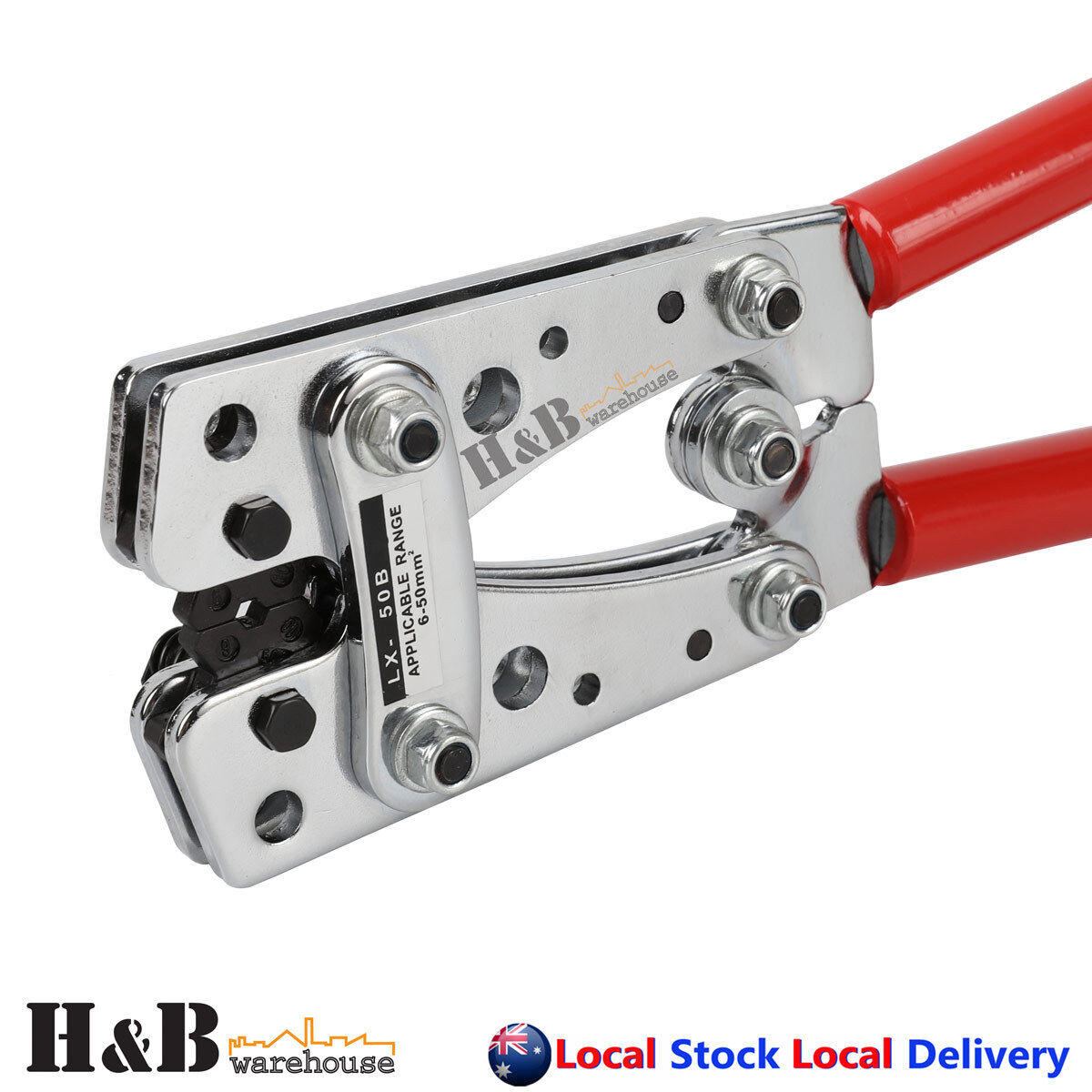 6-50 mm² Anderson Plug Hand Swager Crimping Tool Indent Cable Lug Hex ...