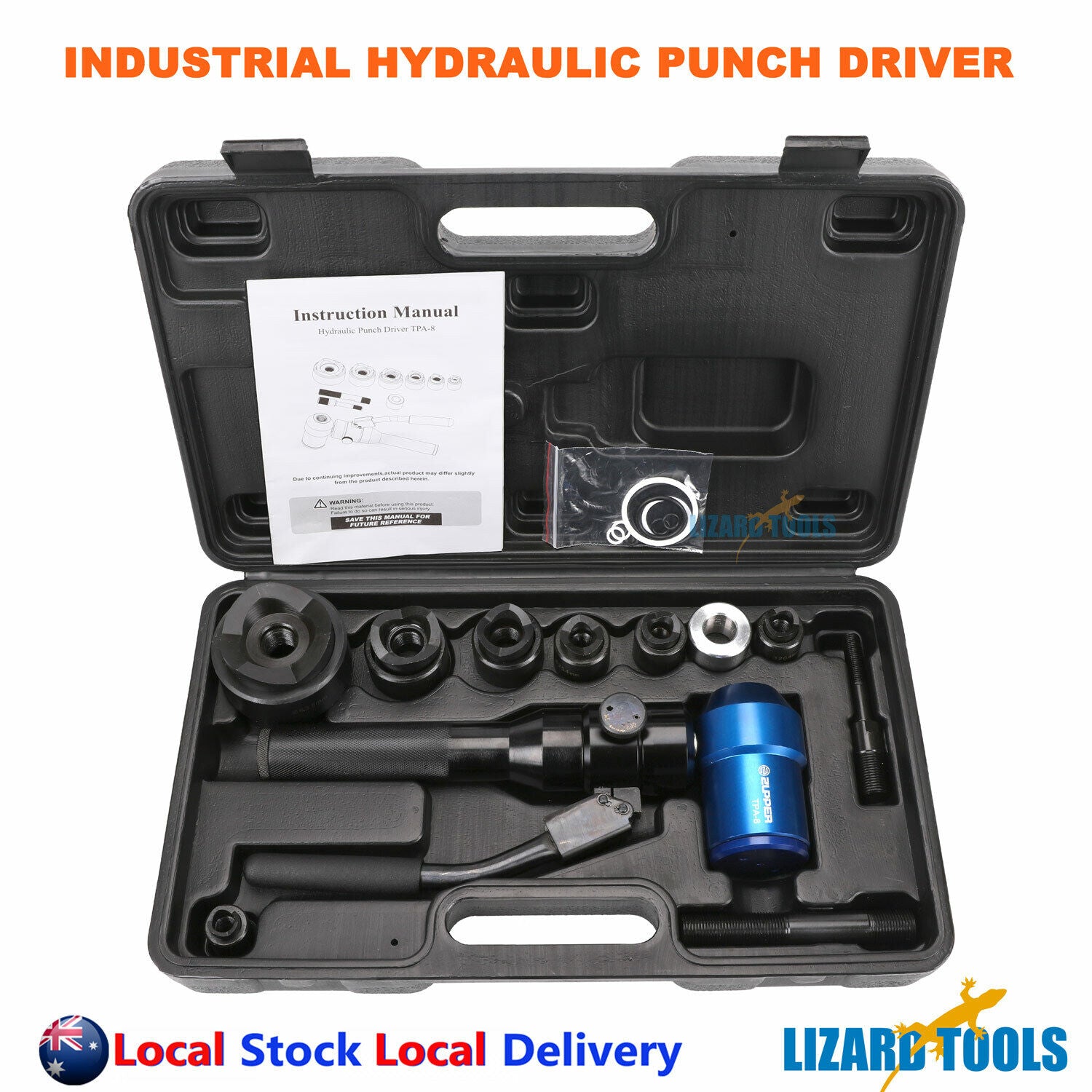 Industrial Quality TPA-8 Hydraulic Punch Driver Knockout Hole Puncher ...