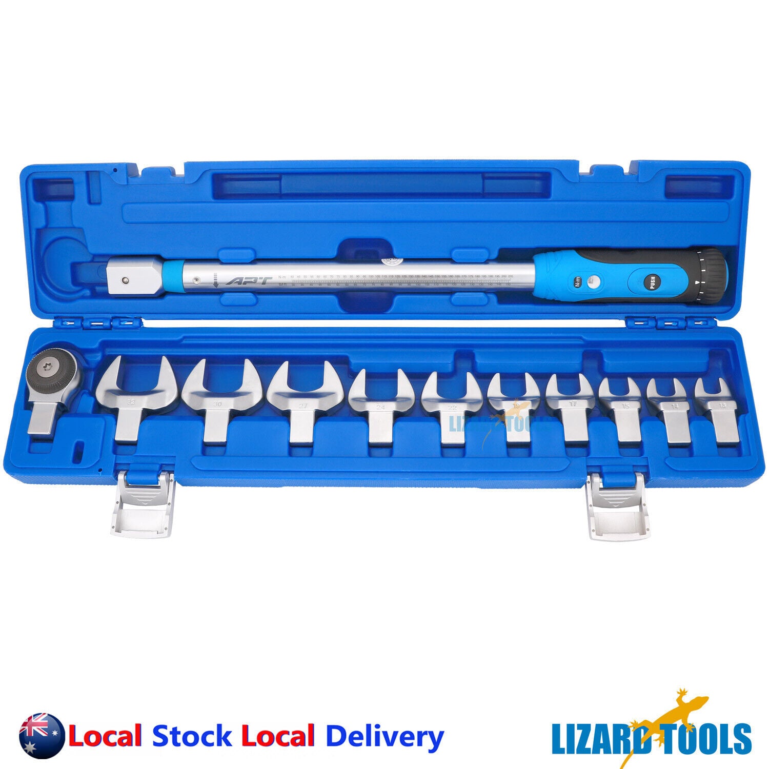 12pc Torque Wrench Spanner Interchangeable Screen 40-200Nm Max Toleran ...