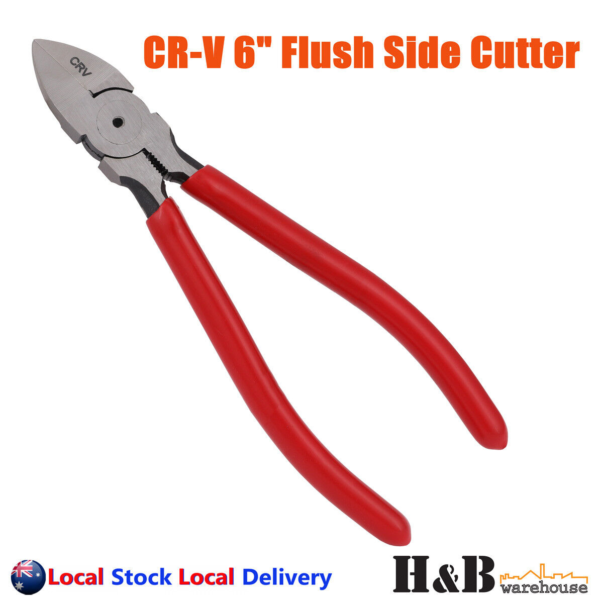CR-V 6" Flush Side Cutter Diagonal Wire Cut Plastic Nippers Cutting Pl ...