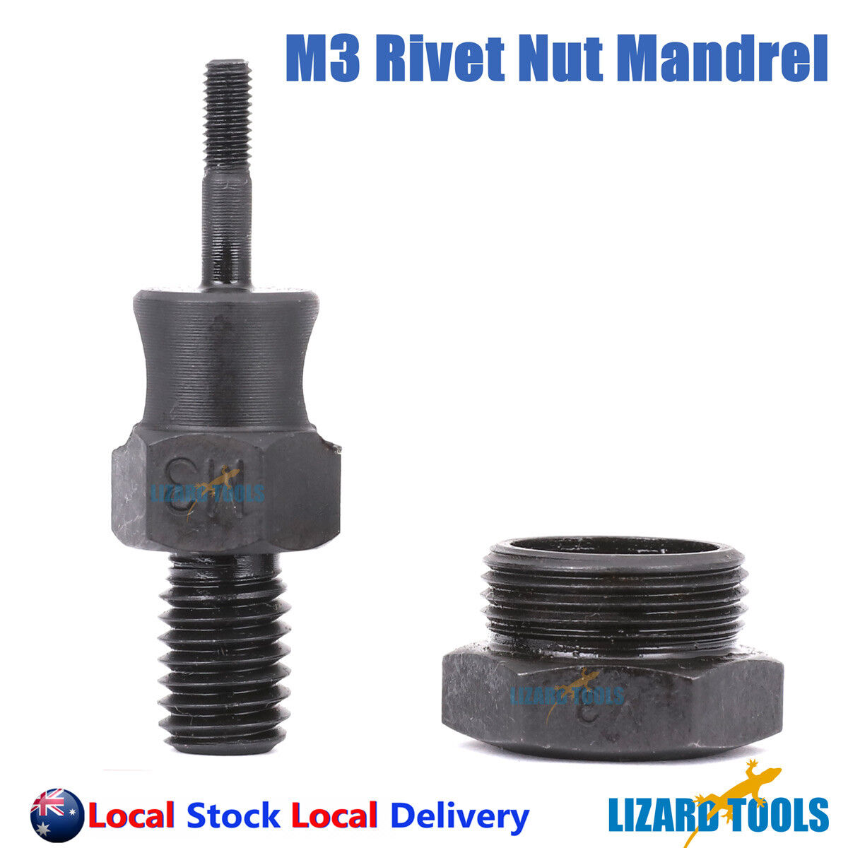 M3 Mandrel Replacement Spare For Nutsert Tool Rivnut Gun – H&B Warehouse