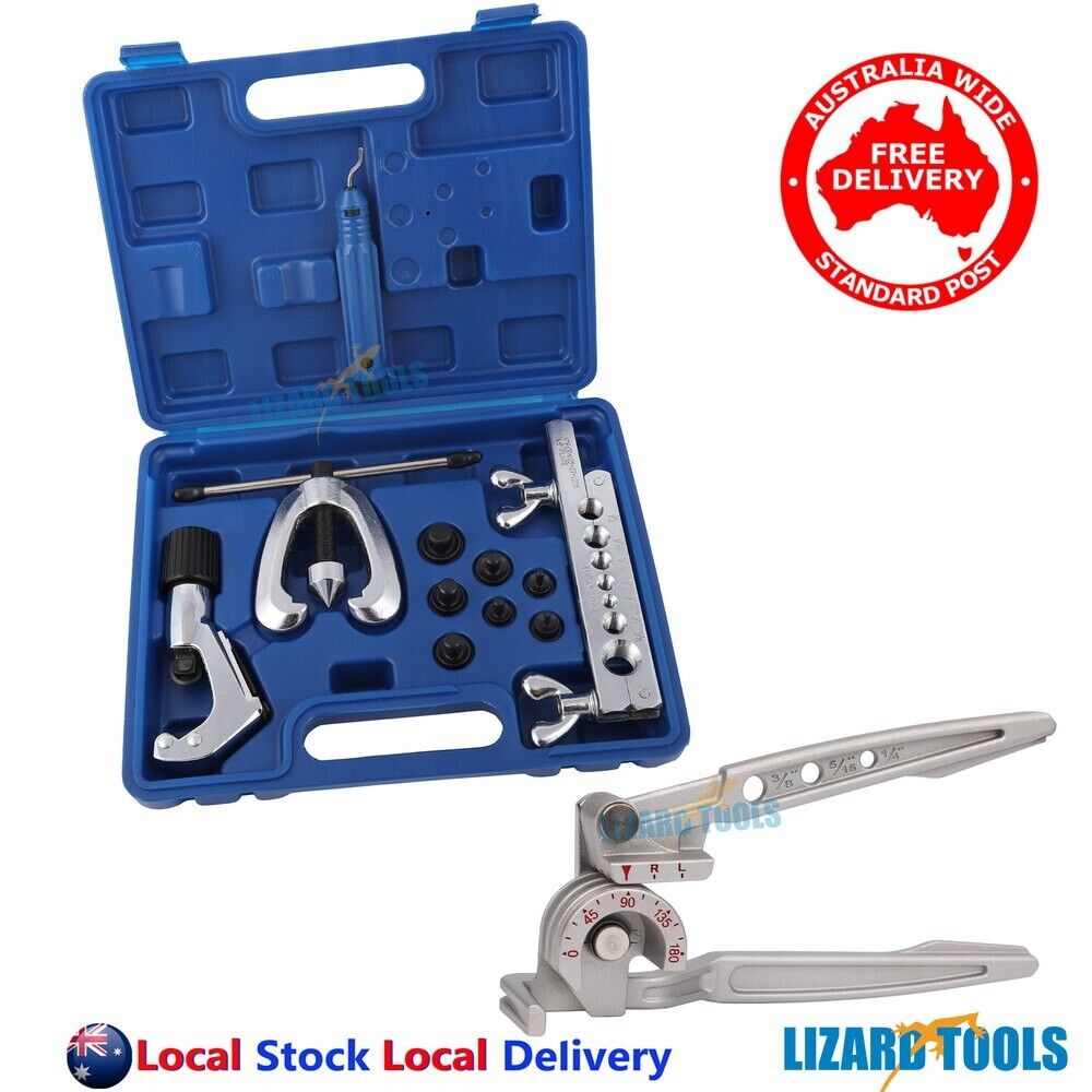 7Dies Double Flaring Tube Flare Tool Kit Brake Lines Air Conditioning ...