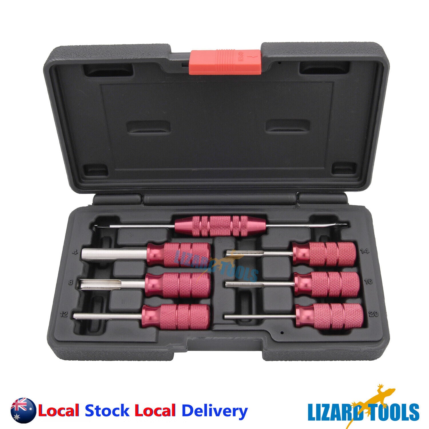 APT Taiwan 7 Piece Deutsch Terminal Tool Kit Release Connector Removal ...