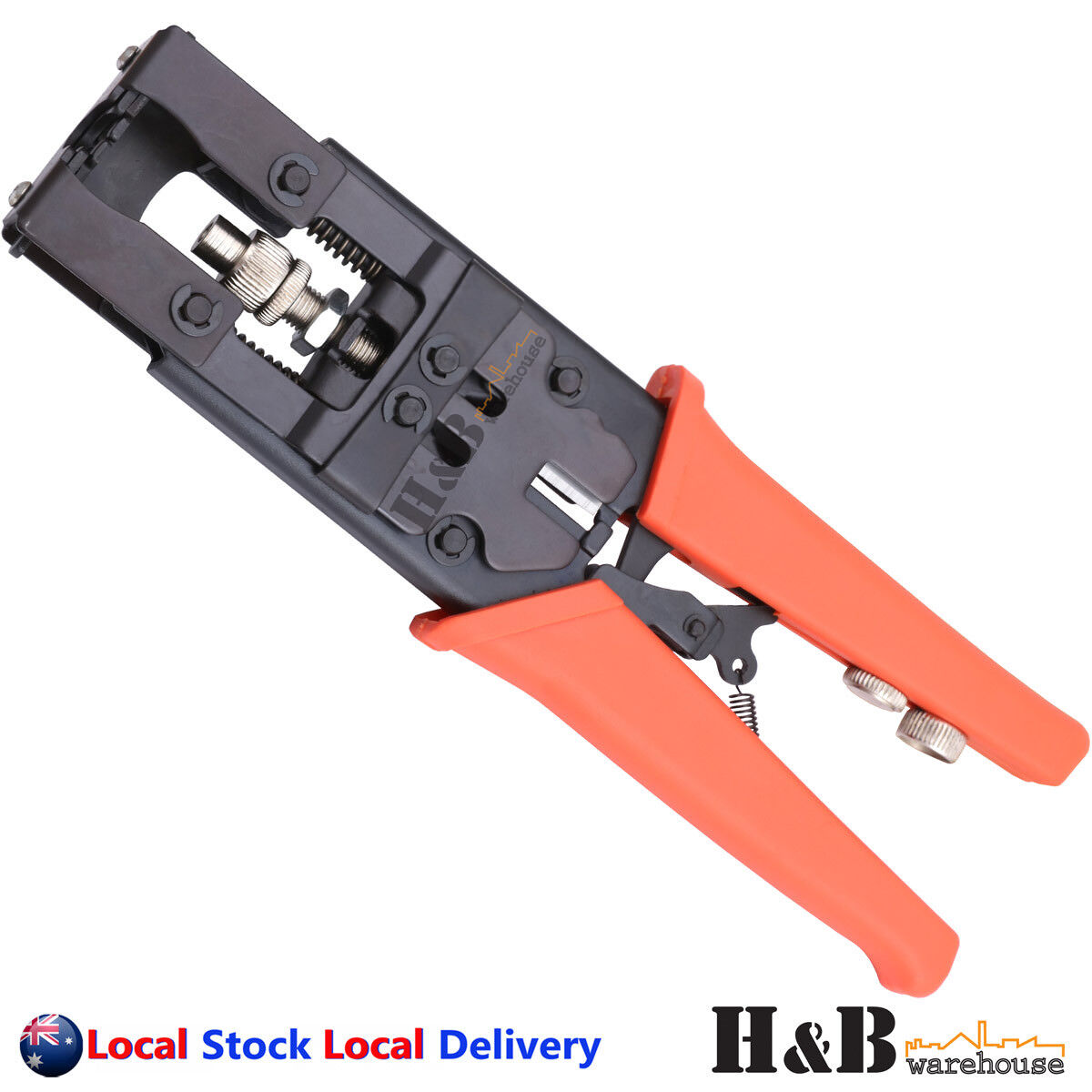 Compression Connector Coaxial BNC RCA F RG59 RG6 Crimper Cutter Crimpi ...