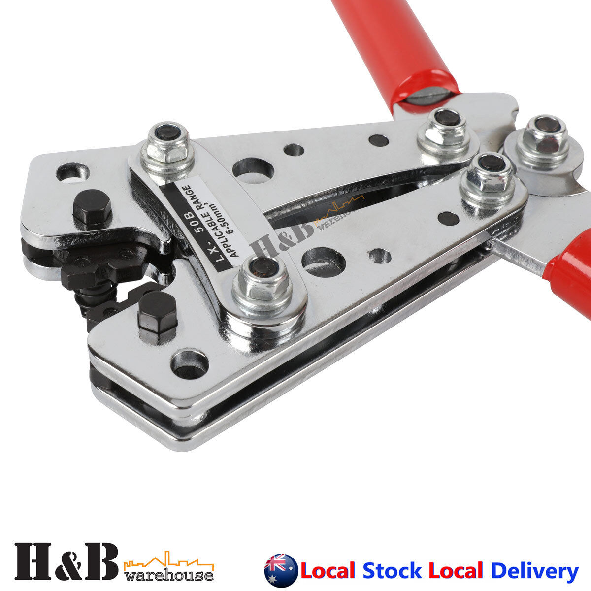 6-50 mm² Anderson Plug Hand Swager Crimping Tool Indent Cable Lug Hex ...