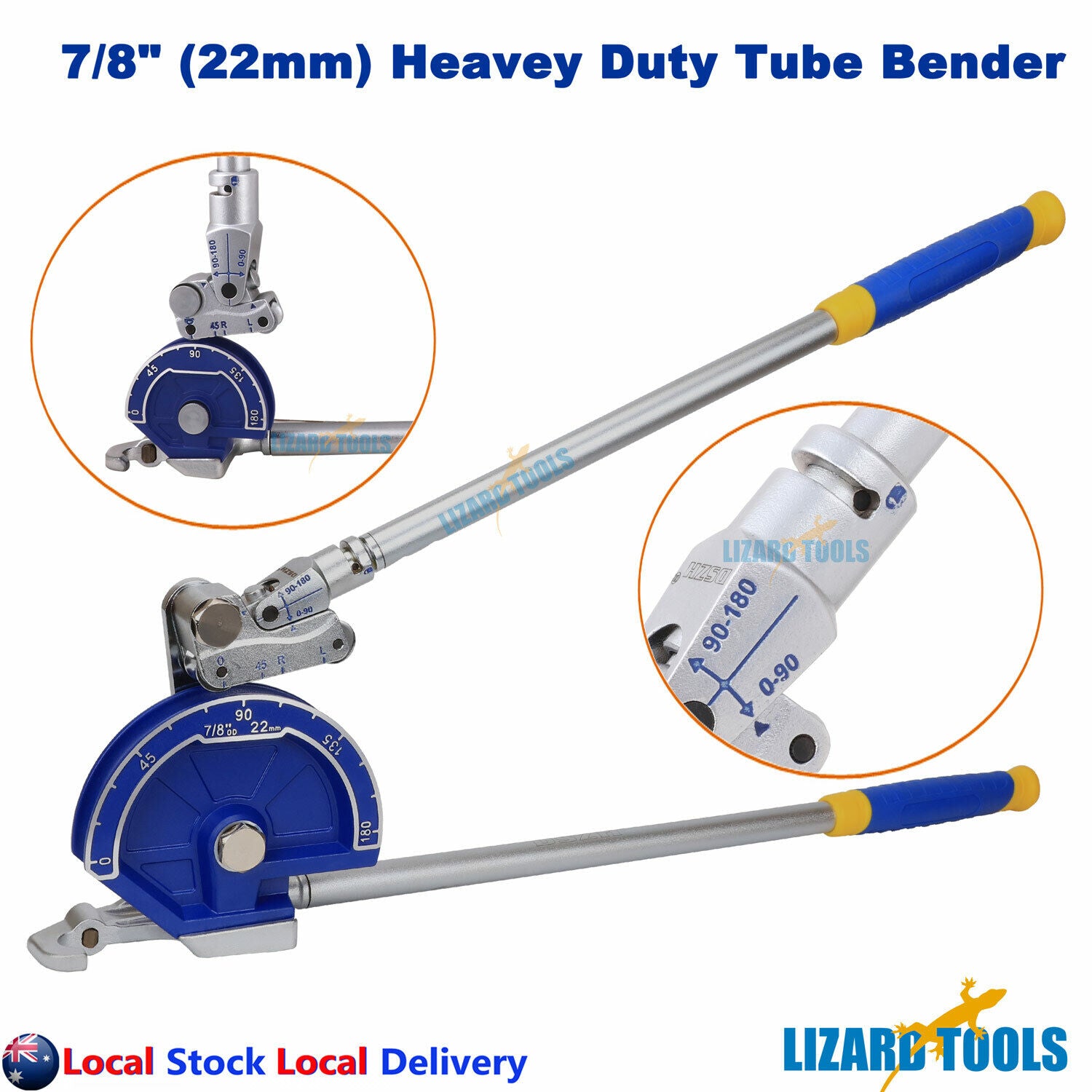 Pro 7/8" 22mm Plumbing Tube Bender Stainless Steel Copper Aluminum Pip ...