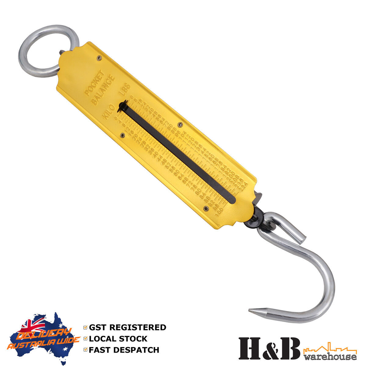 100Kg Steel Spring Balance Weighing hanging Scale Pocket Scales – H&B ...