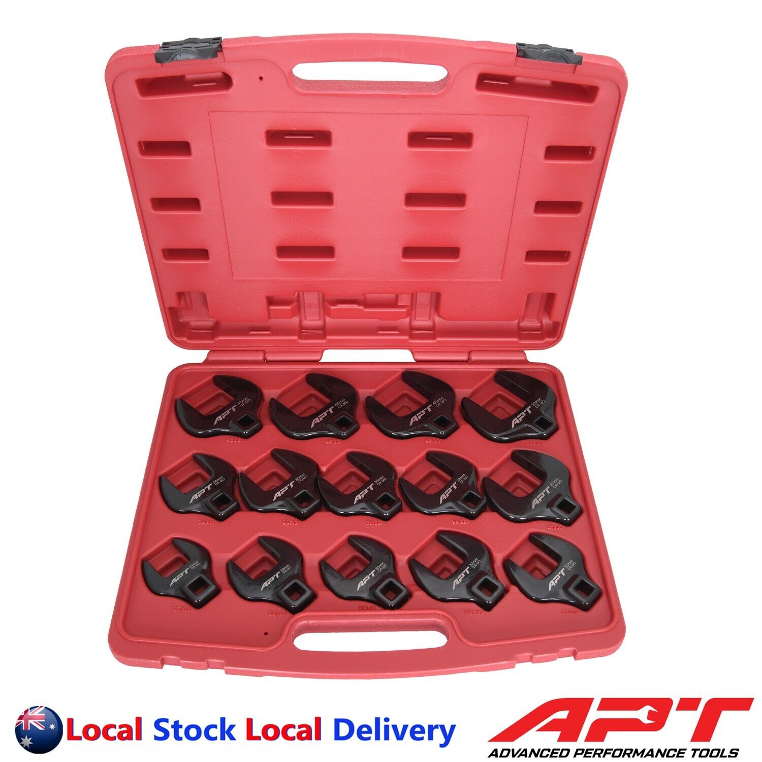 APT Taiwan 1/2" Dr Crowfoot Spanner Matric Flare Nut Wrench Set Cr-Mo ...