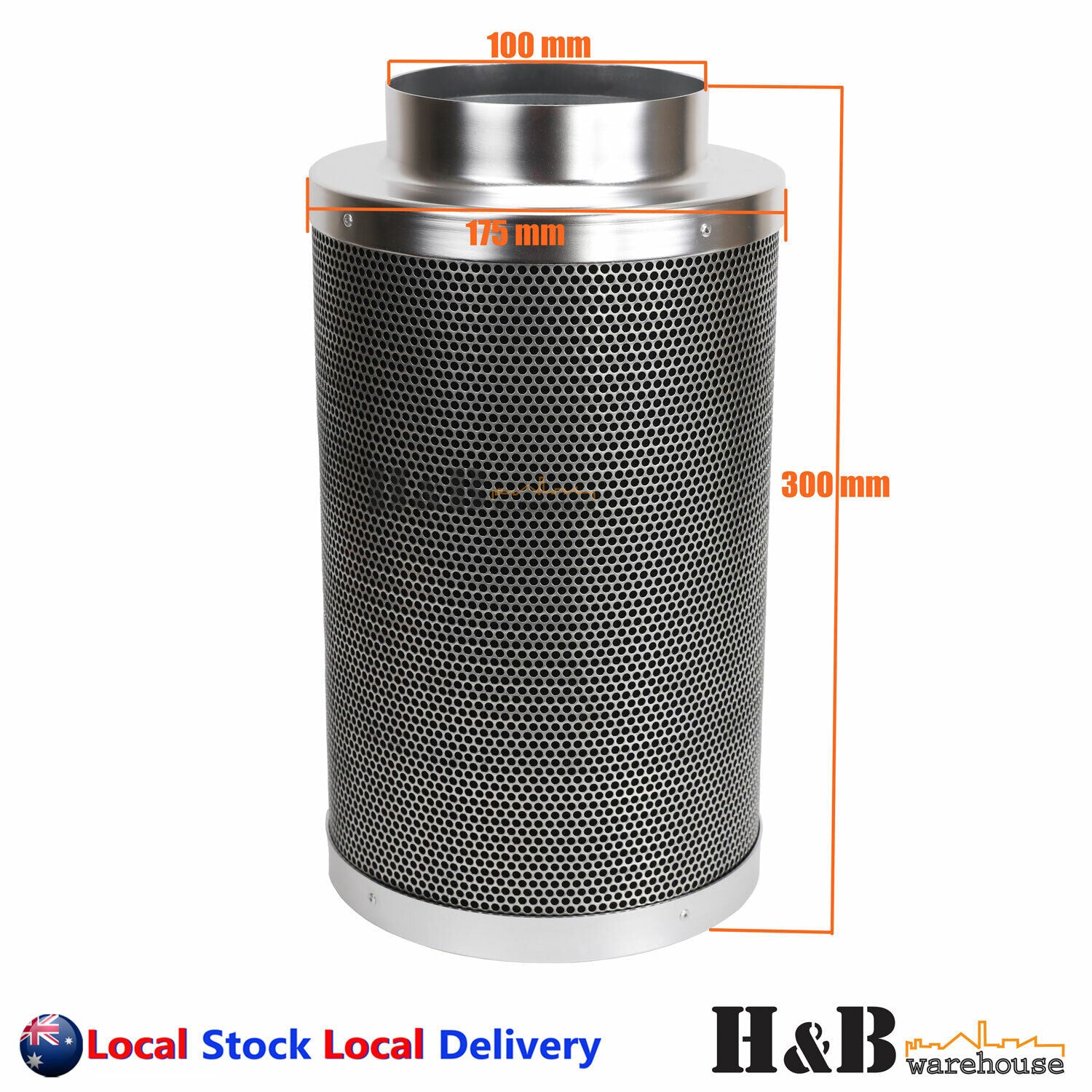 EzyFlow 4 Inch 100mm Inline Duct Fan Speed Controller Carbon Filter Ex ...