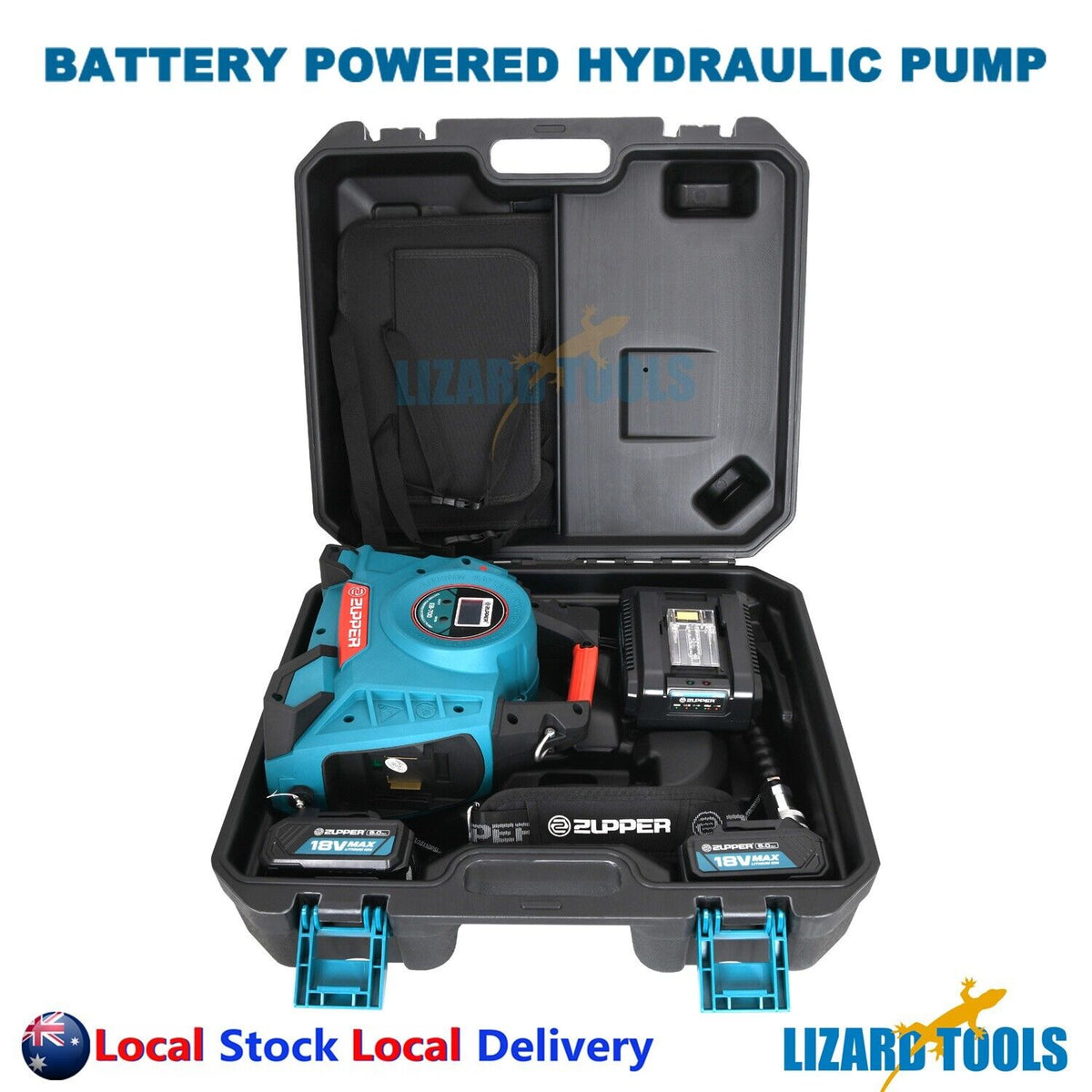 Battery Powered Hydraulic Pump Portable 700 bar 2 pcs 5.0Ah 18V Batter ...