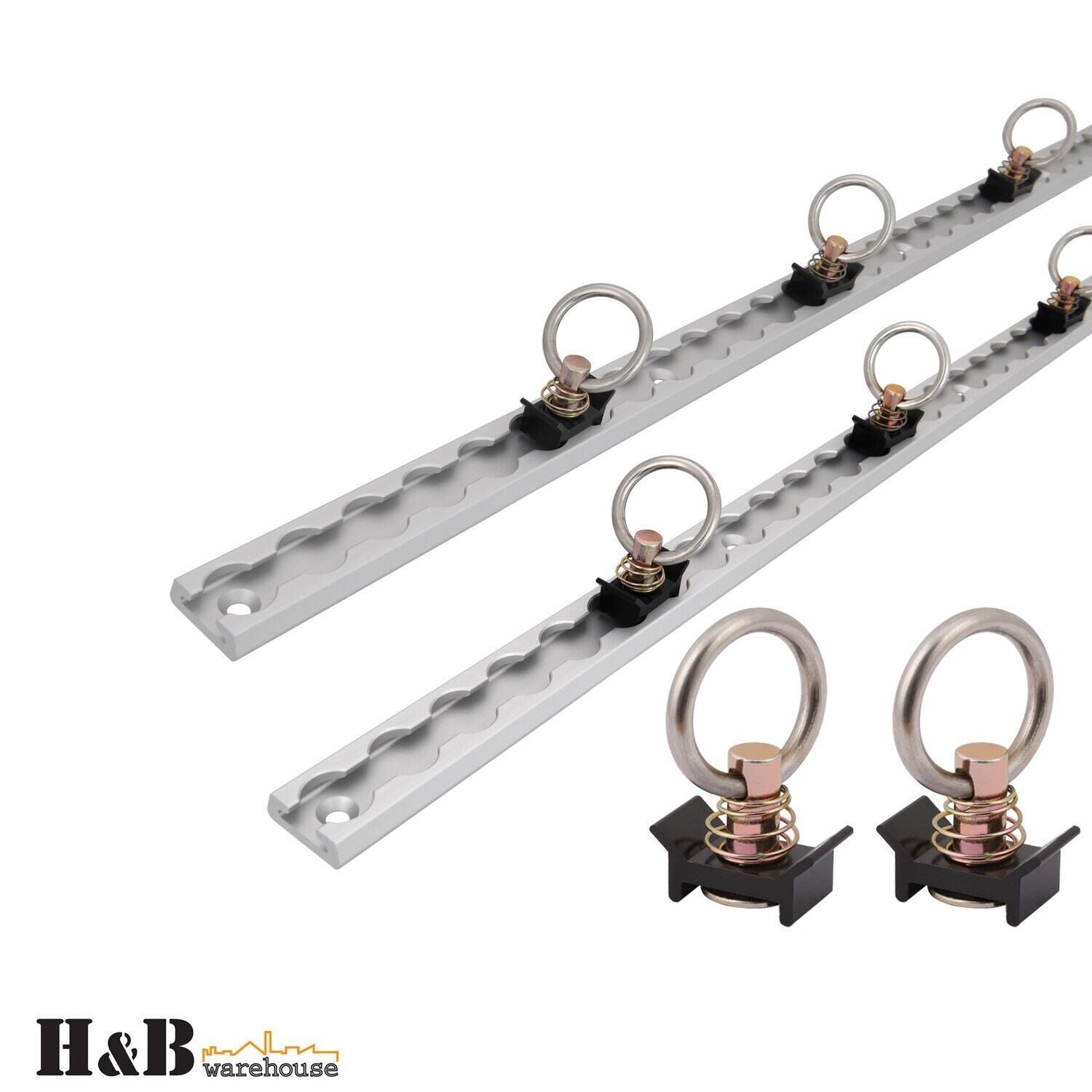 (2Tracks+8Rings) 2M L Track Anchor Track – H&B Warehouse
