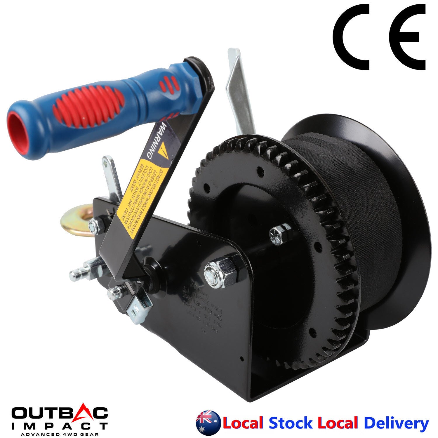 Heavy Duty 2500 LBS Hand Winch Snap On Handle Hand Break Marine Taiwan ...